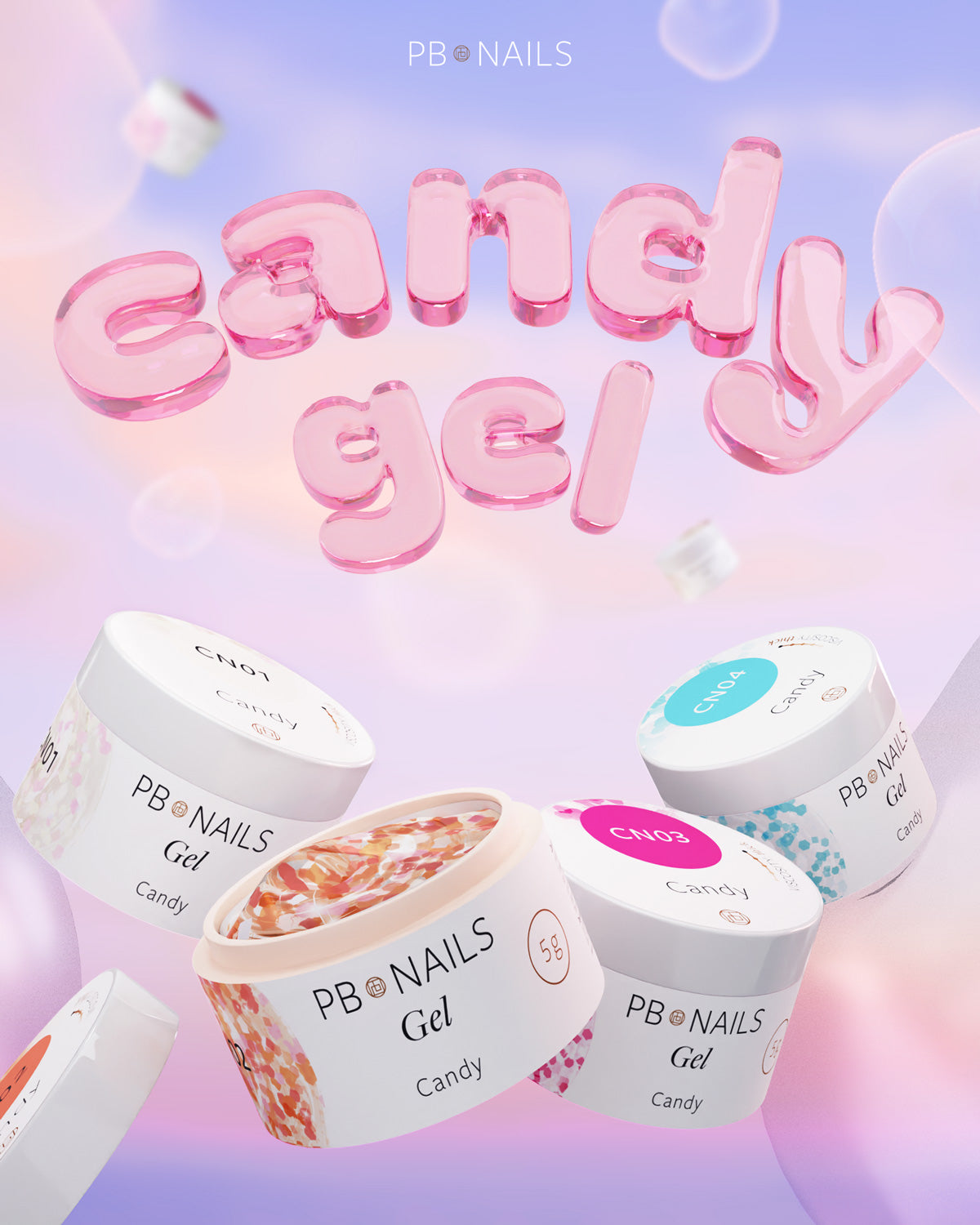 CANDY GEL - gel glitterati con microscaglie esagonali - PB NAILS ...
